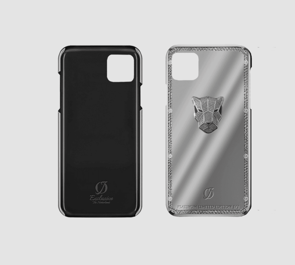 Coque iPhone argentée motif Cartier | Exclusivité OJ